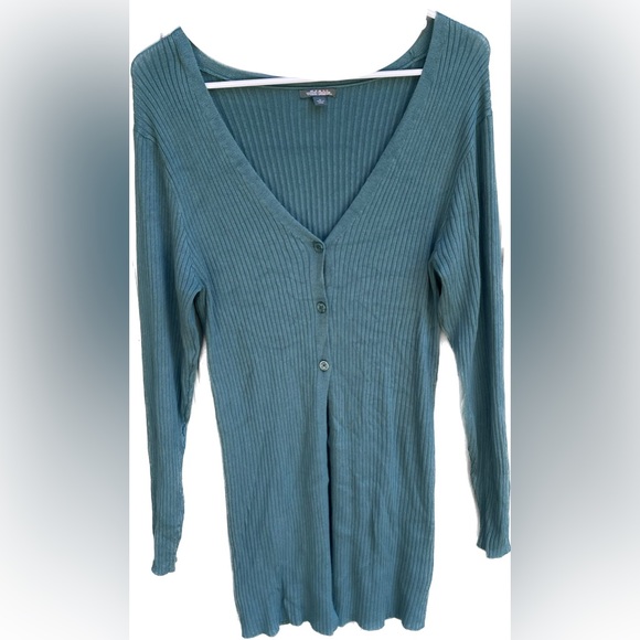 wild fable | Tops | Wild Fable Long Green Cardigan Duster Size M | Poshmark